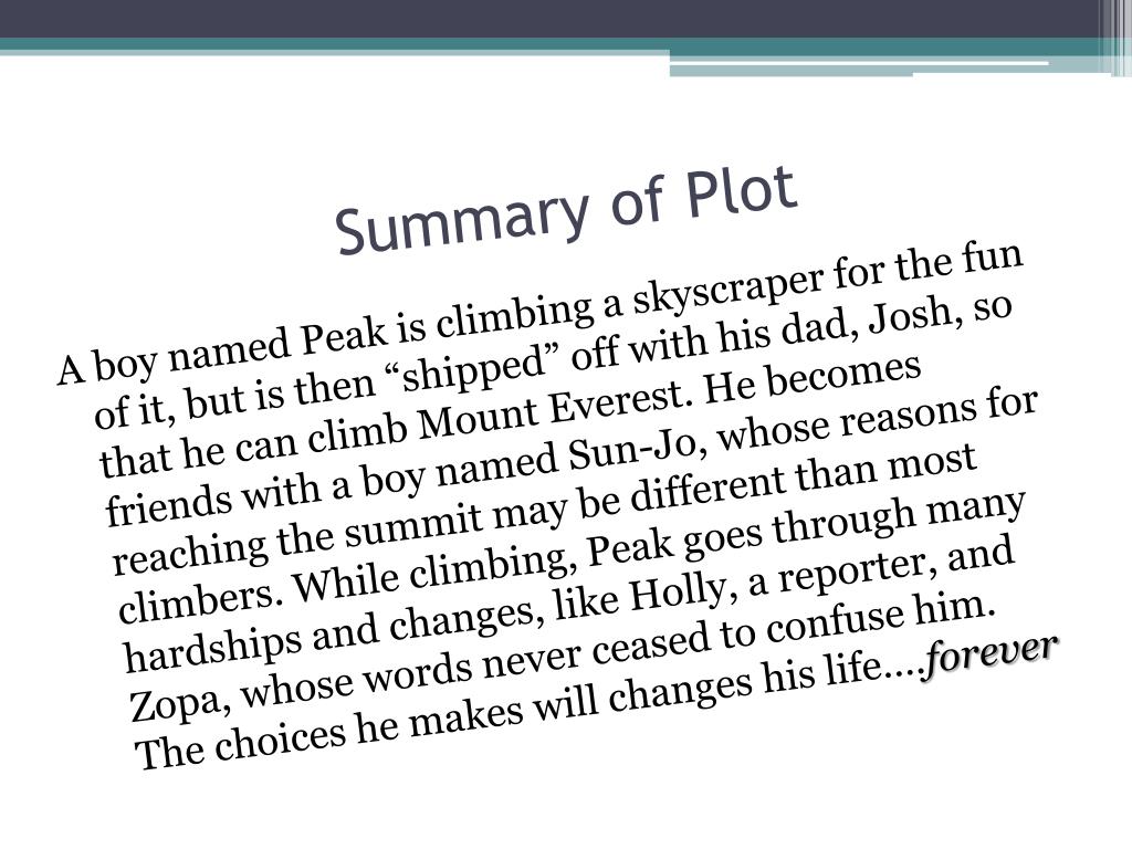 PPT - PEAK Roland Smith 2007 Coming of Age - Fiction PowerPoint ...