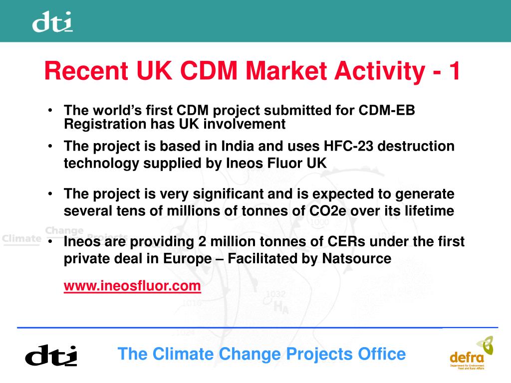 PPT - The Role of the CDM in the UK An Active Market Jonathan Thomas ...