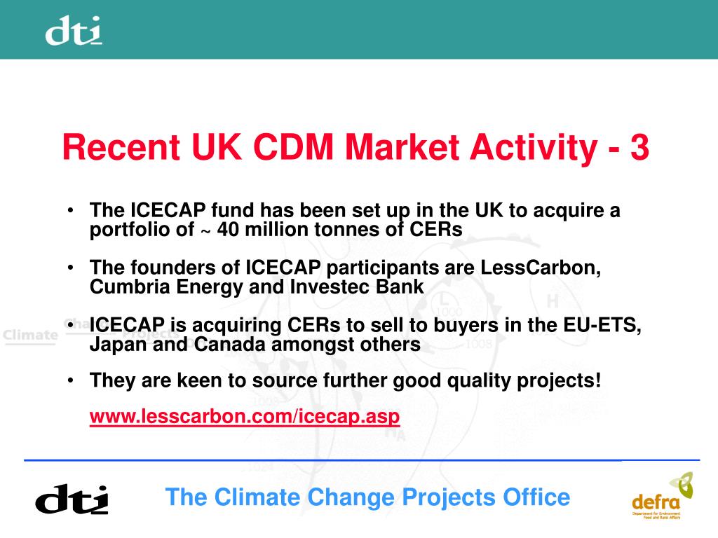 PPT - The Role of the CDM in the UK An Active Market Jonathan Thomas ...