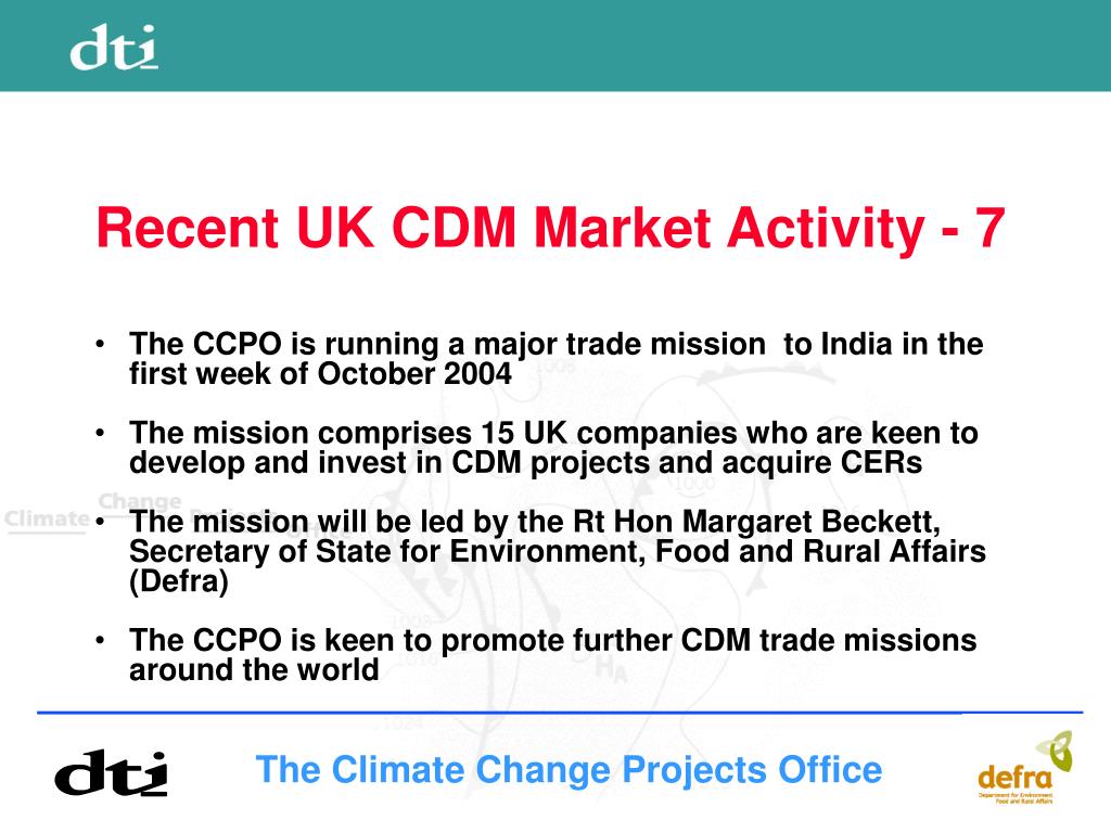PPT - The Role of the CDM in the UK An Active Market Jonathan Thomas ...