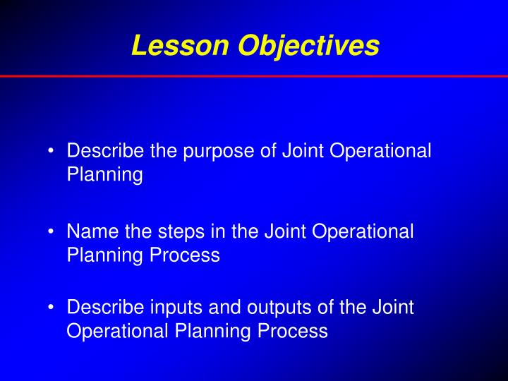PPT - Joint Operation Planning Process: PowerPoint Presentation - ID ...