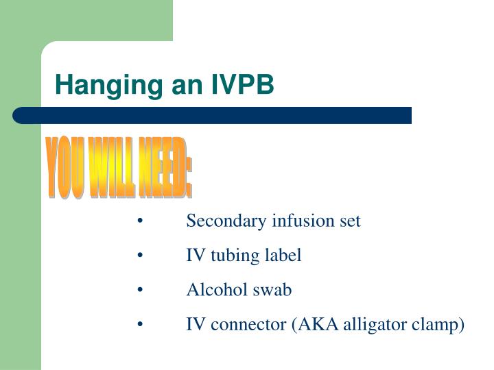 PPT - IV THERAPY PowerPoint Presentation - ID:3203931