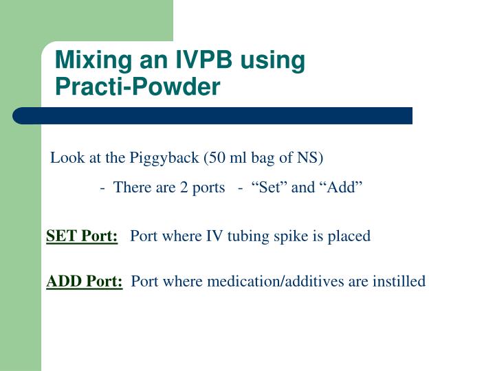 PPT - IV THERAPY PowerPoint Presentation - ID:3203931