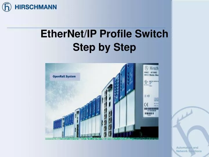 PPT - EtherNet/IP Profile Switch Step by Step PowerPoint Presentation ...