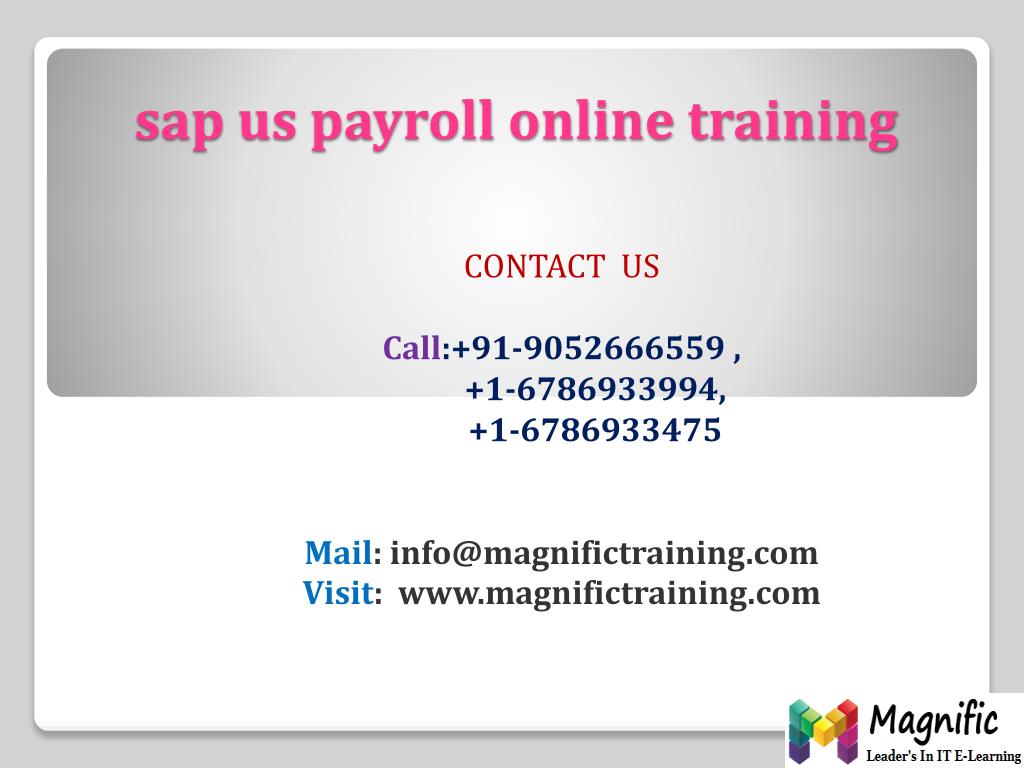 PPT - sap us payroll online training in usa,uk,australia PowerPoint ...