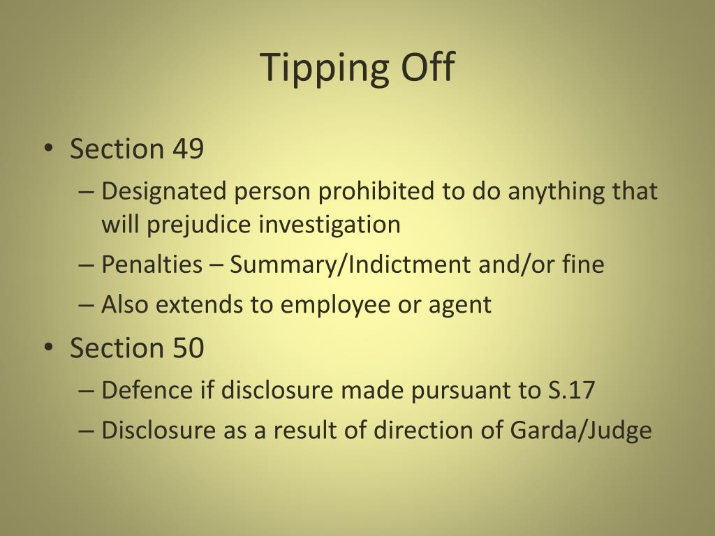 PPT - Criminal Justice (Money Laundering and Terrorist Financing) Act ...