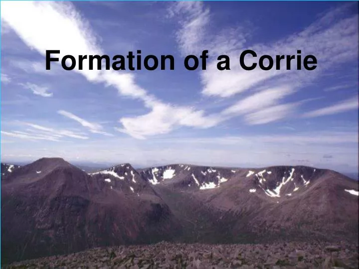 PPT - Formation of a Corrie PowerPoint Presentation, free download - ID ...