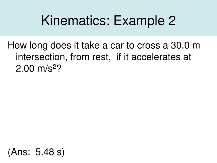 PPT - Motion: Kinematics PowerPoint Presentation - ID:3206200