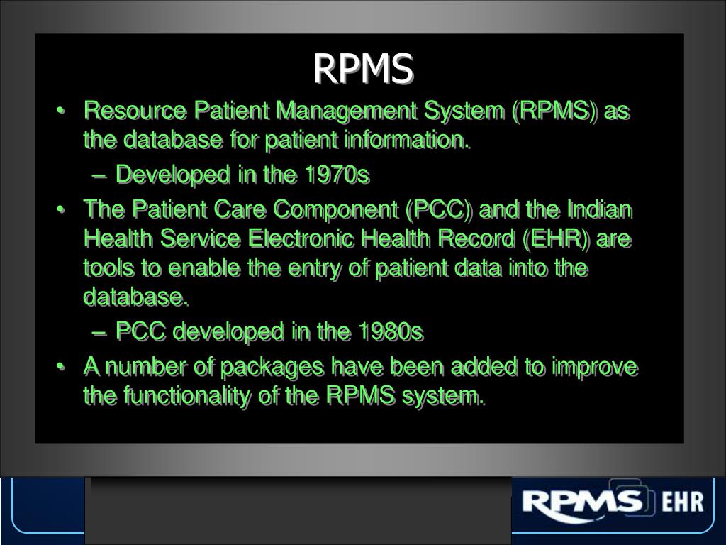 PPT - IHS - EHR Indian Health Service - Electronic Health Record ...