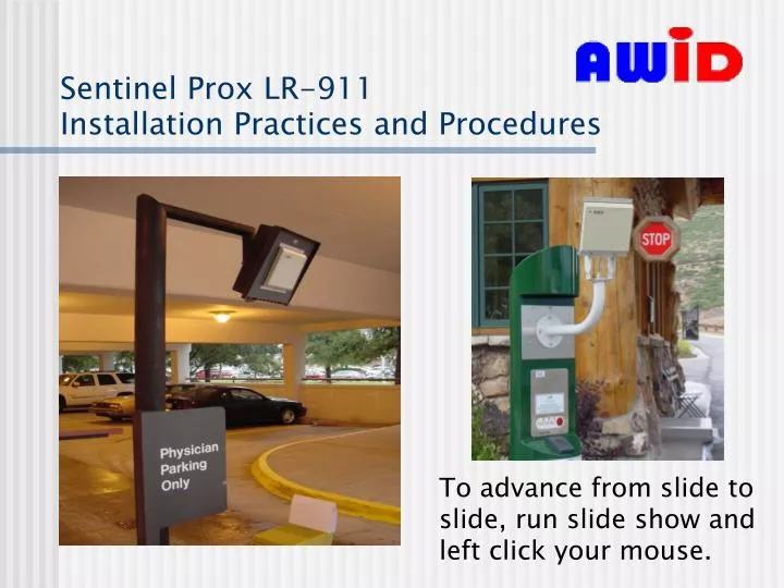 PPT - Sentinel Prox LR-911 Installation Practices and Procedures ...