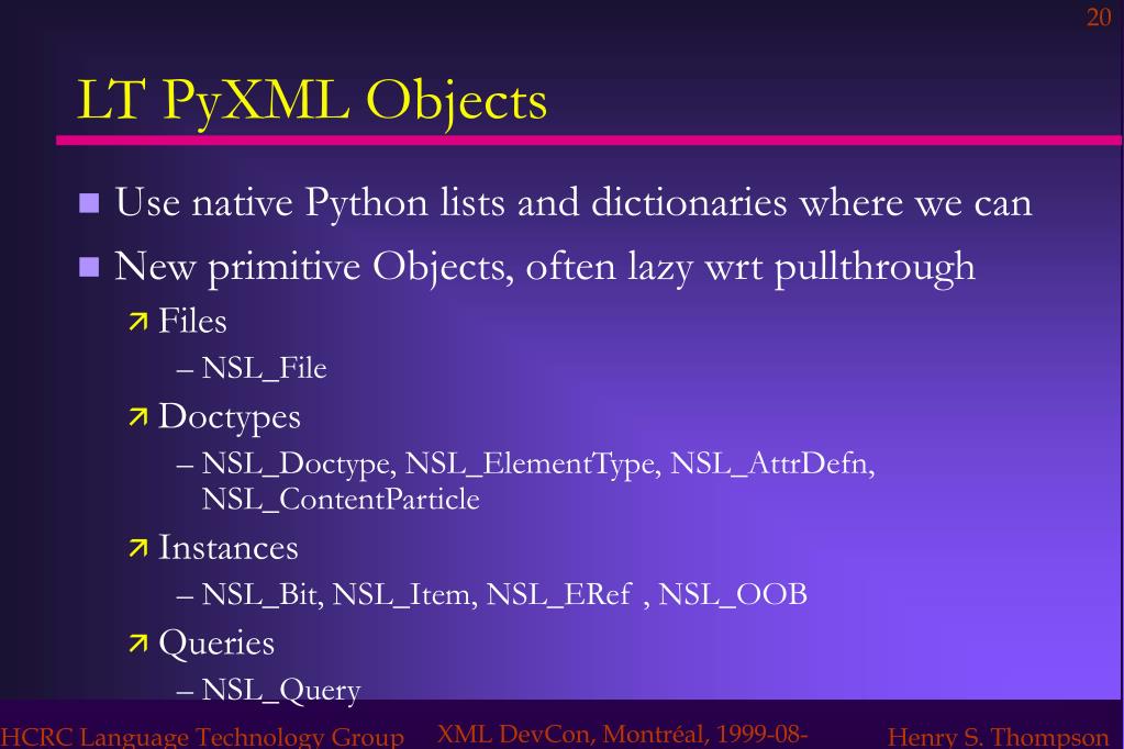 Ppt Lt Pyxml A Fast Validating Xml Parser Embedded In Python Powerpoint Presentation Id3207157