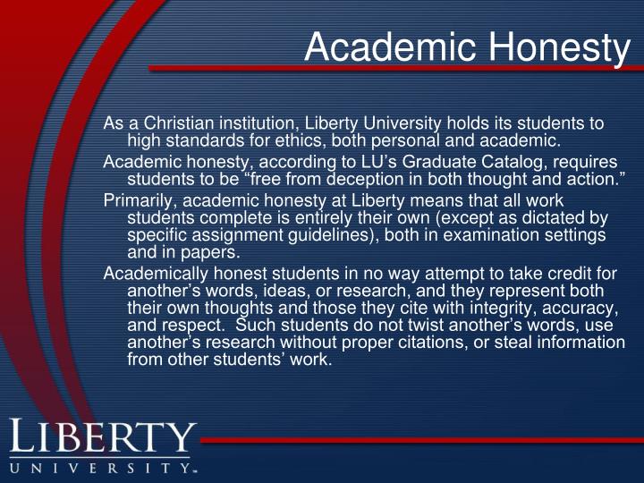 PPT - Academic Honesty, Academic Dishonesty, and Plagiarism: What ...
