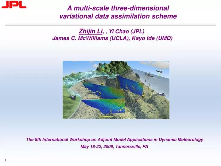 Ppt A Multi Scale Three Dimensional Variational Data Assimilation Scheme Powerpoint