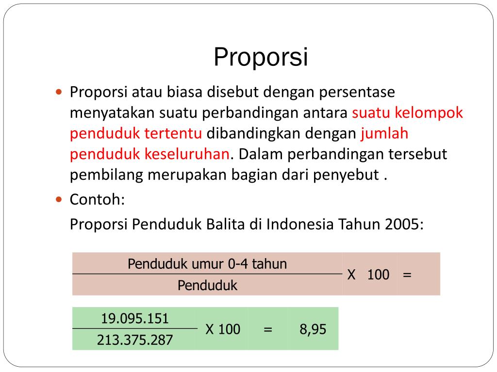 PPT - UKURAN-UKURAN DALAM ANALISIS DEMOGRAFI PowerPoint Presentation ...