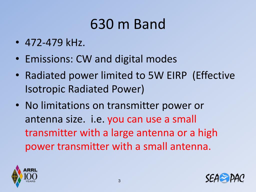 PPT - The New 630m Amateur Band PowerPoint Presentation, free download ...