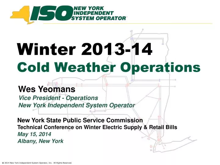PPT - Winter 2013-14 Cold Weather Operations PowerPoint Presentation ...