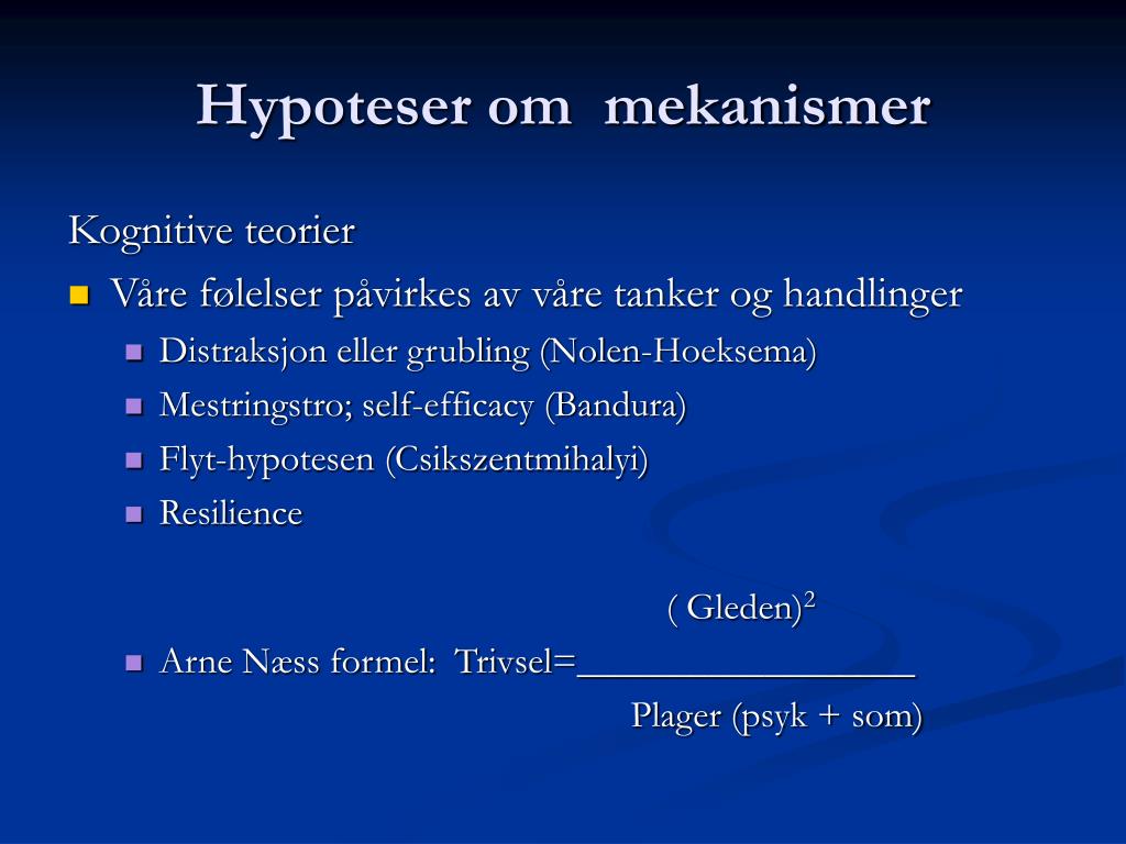 PPT - Derfor er fysisk aktivitet viktig for den psykiske helsa ...