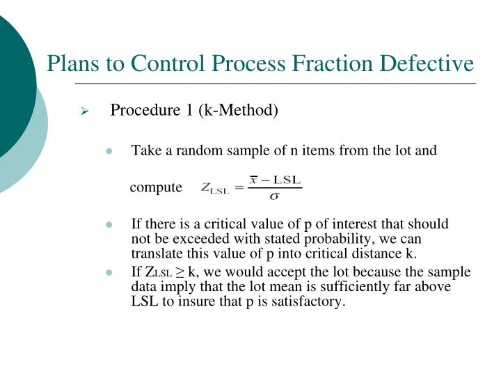 PPT - Acceptance Sampling Plans by Variables PowerPoint Presentation ...