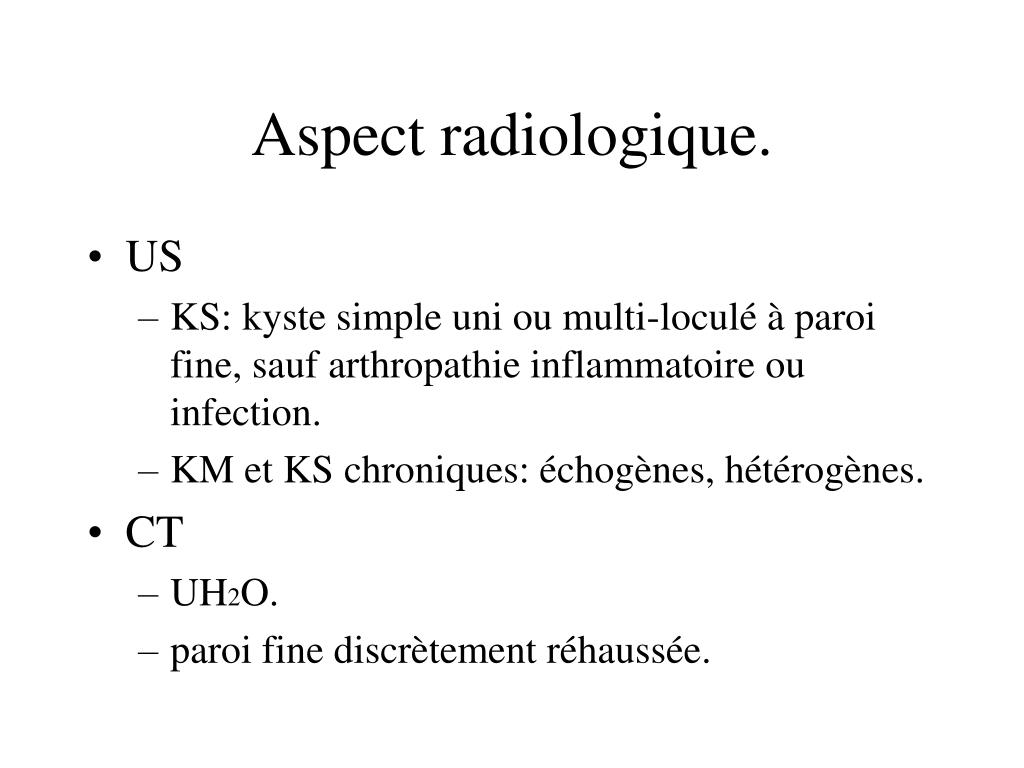 PPT - Kystes synoviaux et mucoïdes du genou. PowerPoint Presentation ...