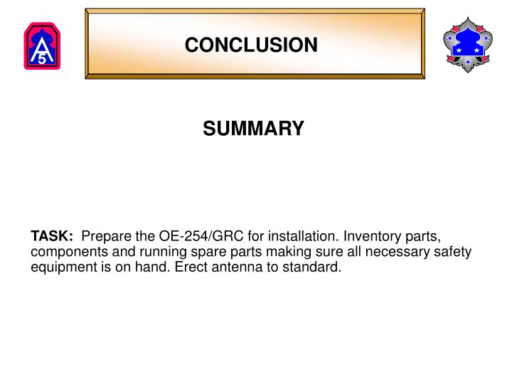 PPT - ANTENNA GROUP OE-254/ GRC PowerPoint Presentation - ID:3209297