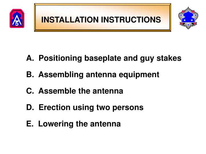 PPT - ANTENNA GROUP OE-254/ GRC PowerPoint Presentation - ID:3209297