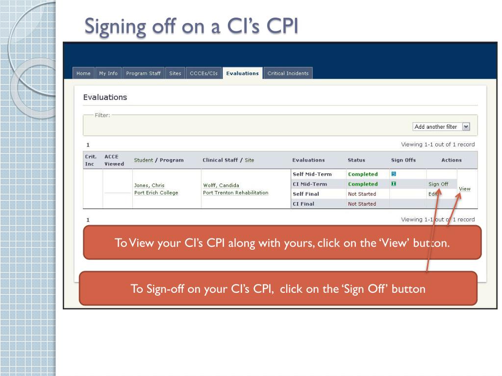PPT - Getting Started in PT CPI Web PowerPoint Presentation, free ...