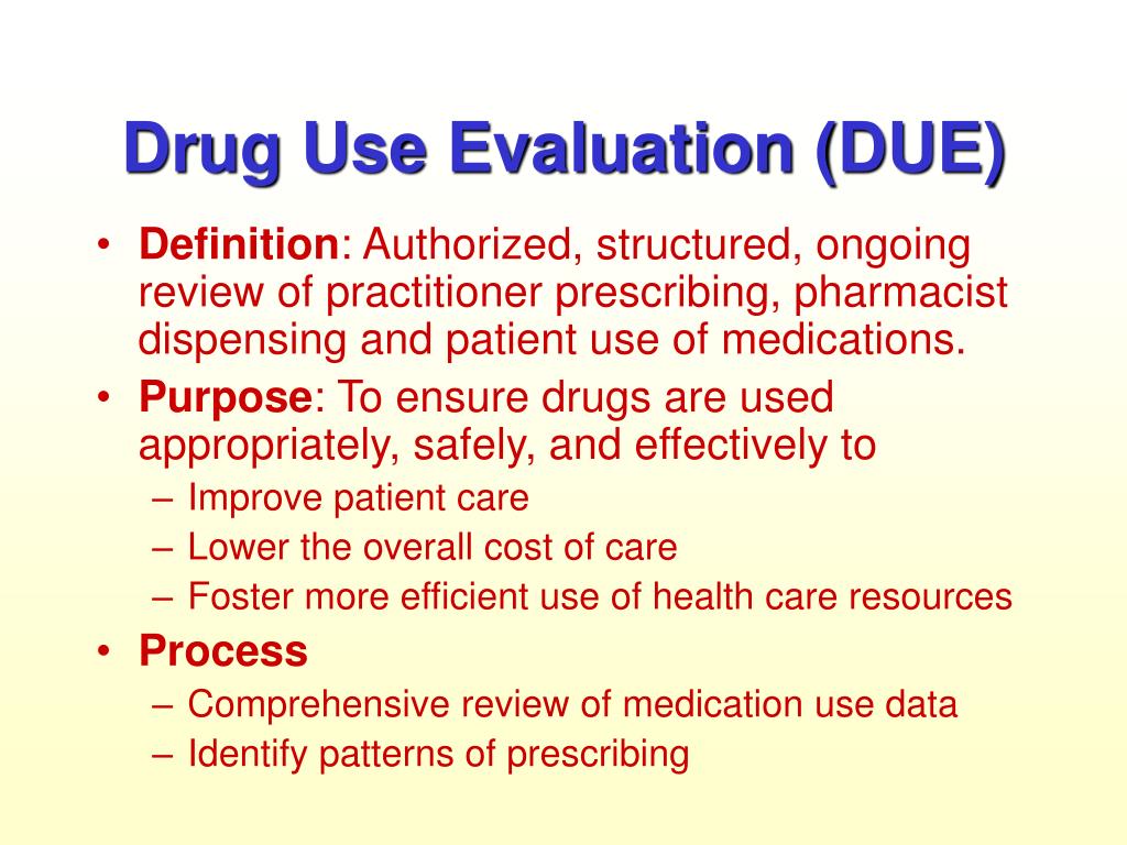 PPT - Pharmacy 483: QI and DUE in Pharmacy Practice PowerPoint ...