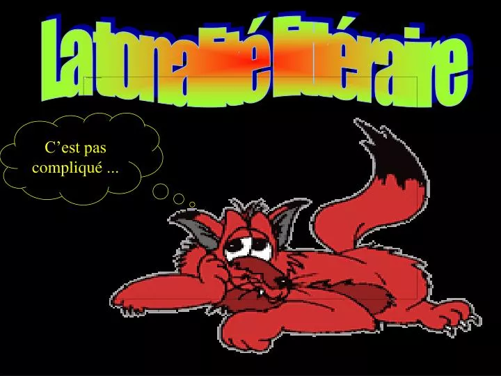 PPT - La tonalité littéraire PowerPoint Presentation, free download ...