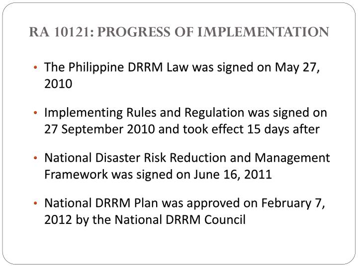 PPT - National Disaster Risk Reduction and Management Plan (NDRRMP ...