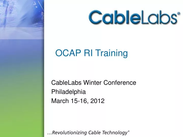 PPT - OCAP RI Training PowerPoint Presentation, free download - ID:3210992