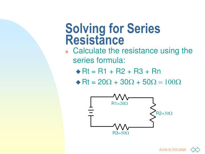 PPT - Calculating Resistance in Series and Parallel Circuits PowerPoint ...