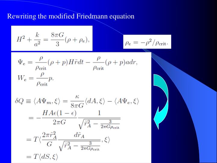 PPT - Thermodynamics of Apparent Horizon & Dynamics of FRW Spacetime ...