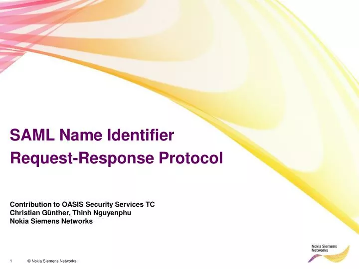 PPT - SAML Name Identifier Request-Response Protocol PowerPoint ...