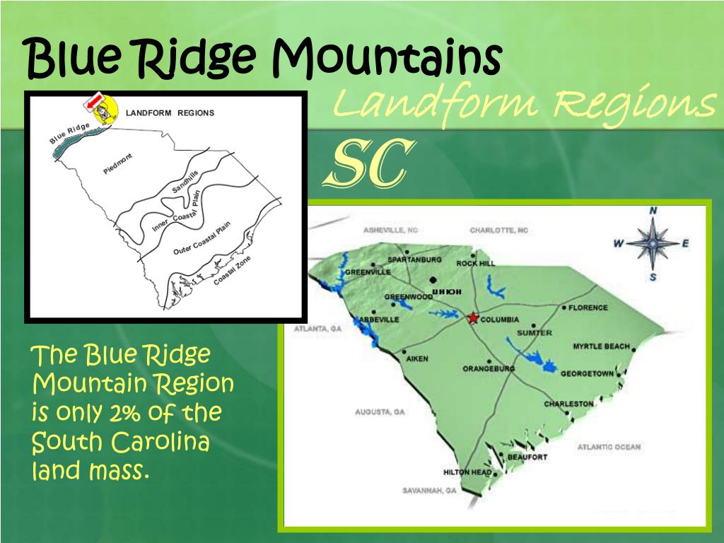 PPT - South Carolina Landform Regions (and facts about Landforms ...