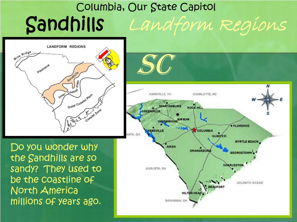 PPT - South Carolina Landform Regions (and facts about Landforms ...