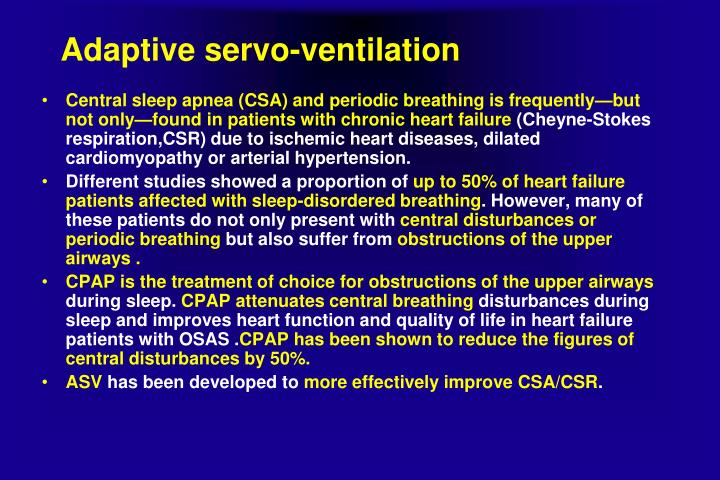 PPT - Adaptive servo-ventilation (Anticyclic Modulated Ventilation ...