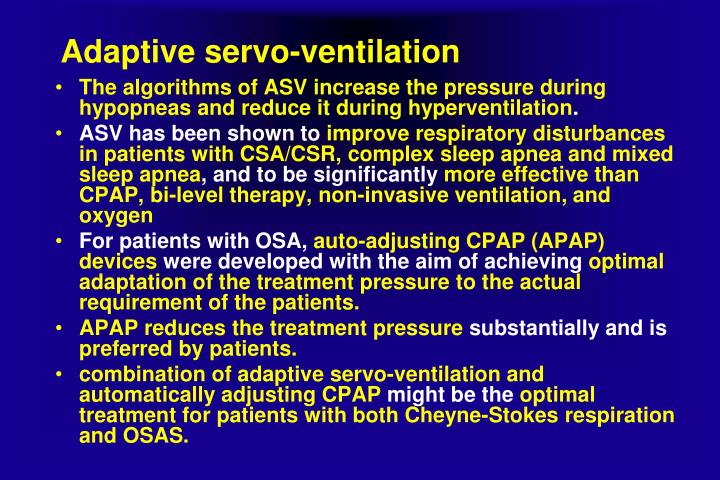 PPT - Adaptive servo-ventilation (Anticyclic Modulated Ventilation ...