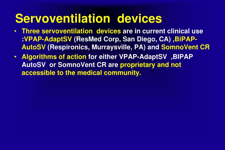 PPT - Adaptive servo-ventilation (Anticyclic Modulated Ventilation ...