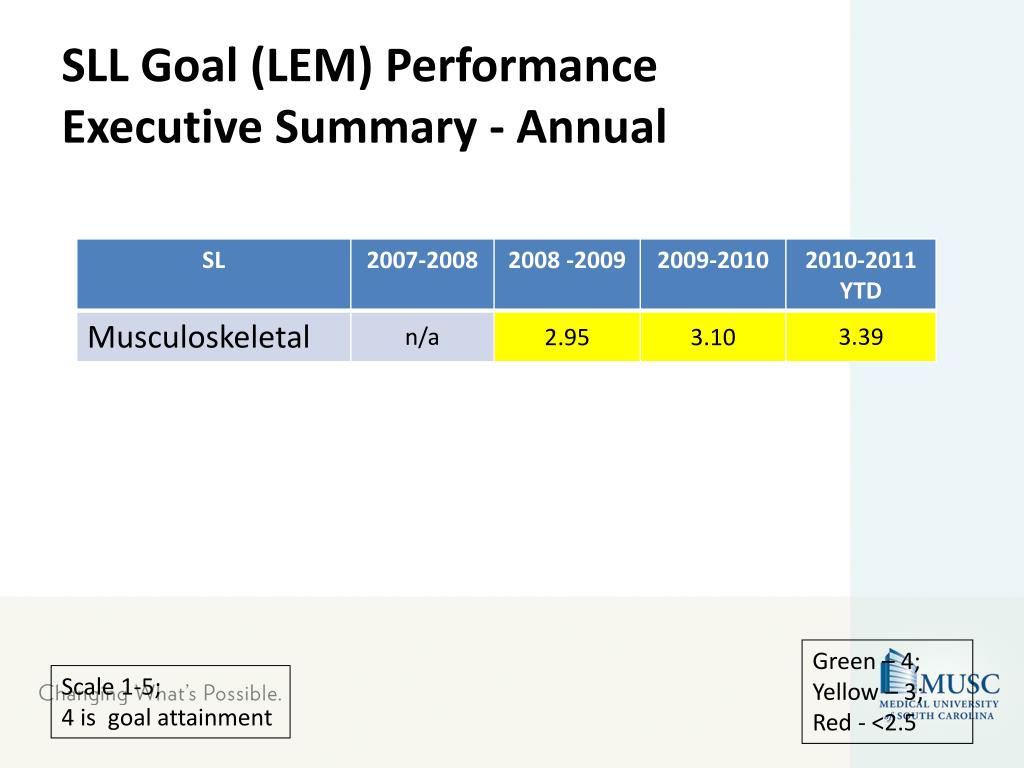 PPT - Musculoskeletal Service Line Review: Strategic Goals & Progress ...