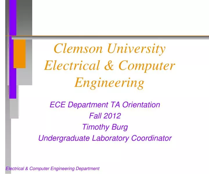 PPT - Clemson University Electrical & Computer Engineering PowerPoint ...