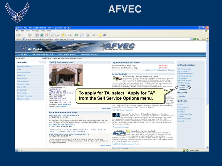 PPT - Air Force Portal Log onto the AF Portal with your Username and ...