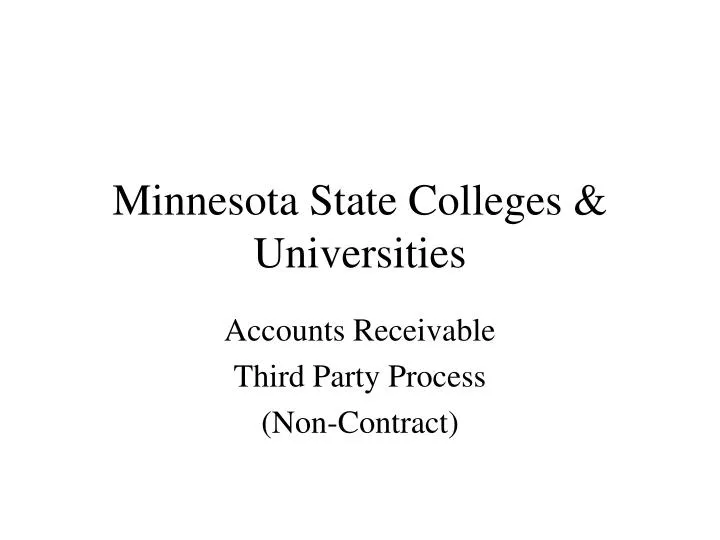 PPT - Minnesota State Colleges & Universities PowerPoint Presentation ...