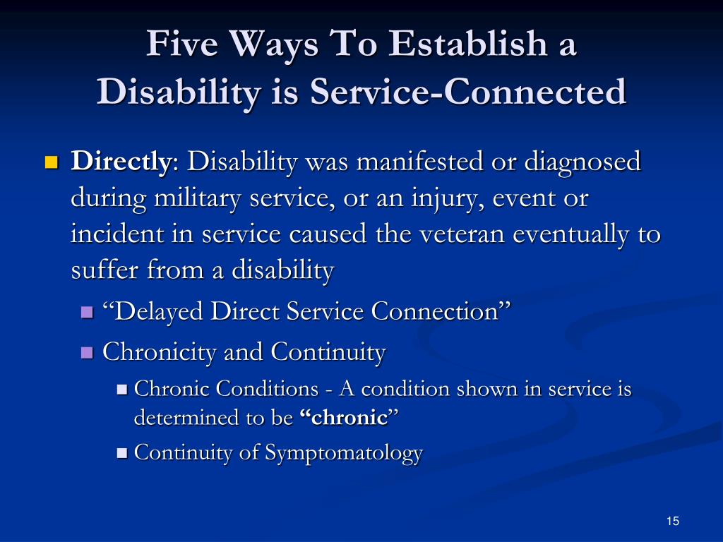 PPT - Representing Veterans Before the VA on Claims for Disability ...