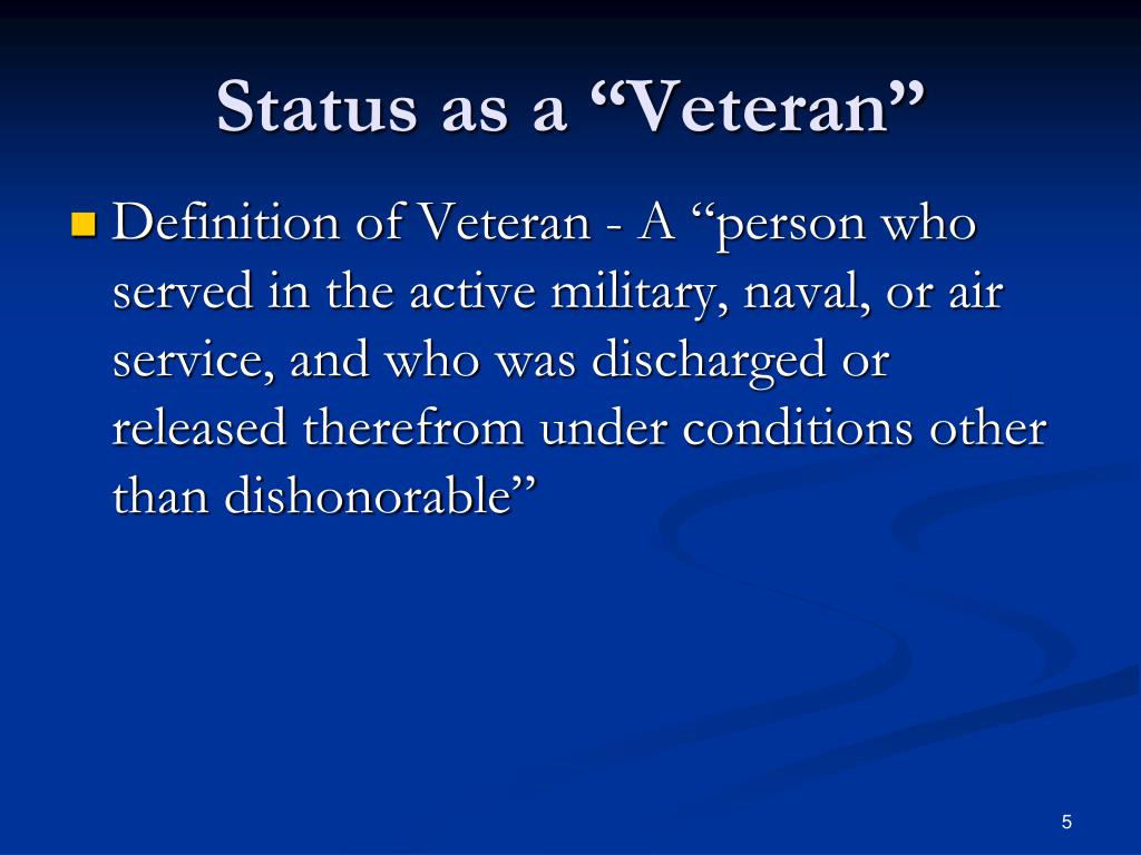 PPT - Representing Veterans Before the VA on Claims for Disability ...