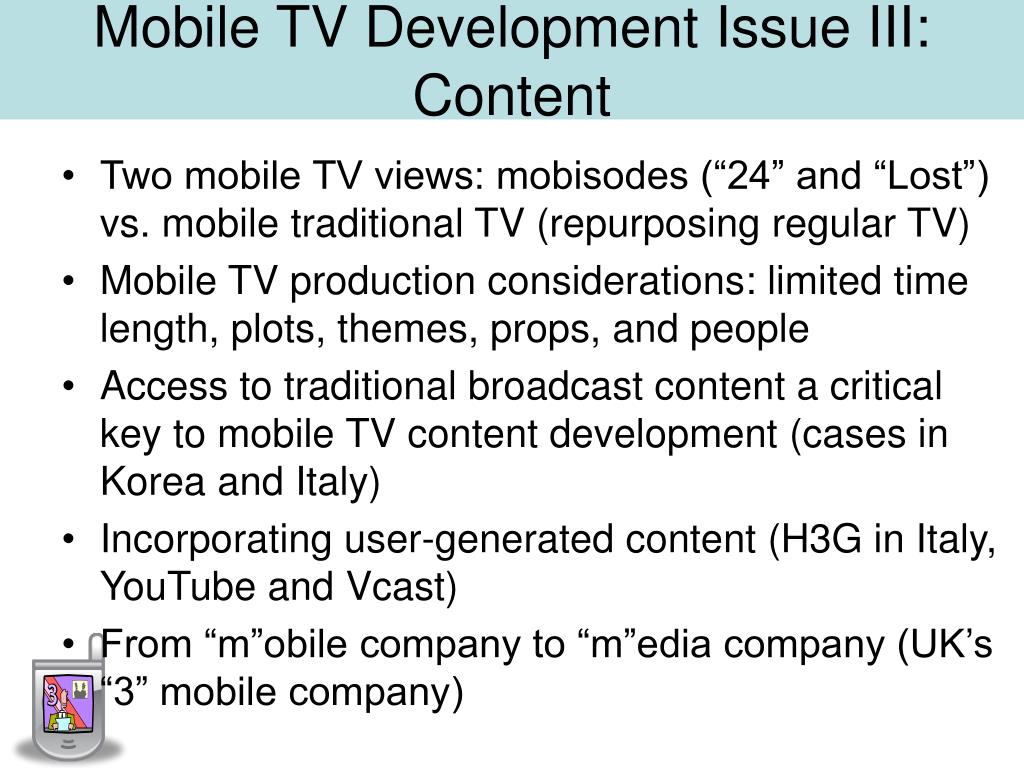 PPT - Mobile Television: The Emergence of a Personal-Mass Media ...