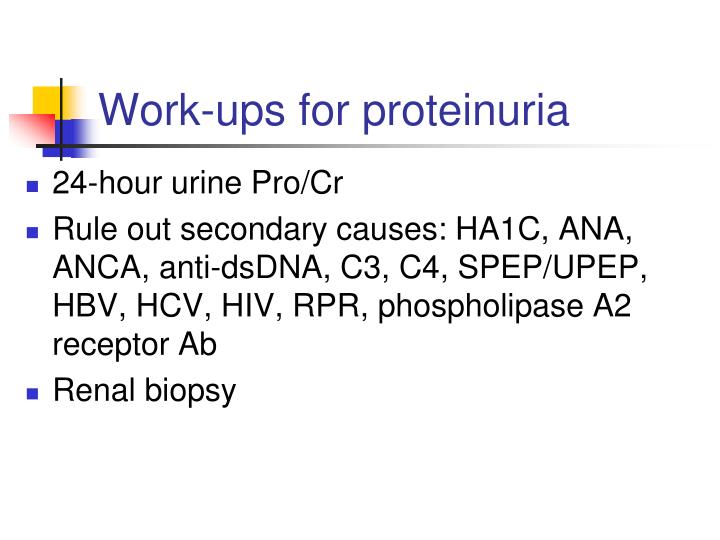 PPT - Proteinuria PowerPoint Presentation - ID:3213290