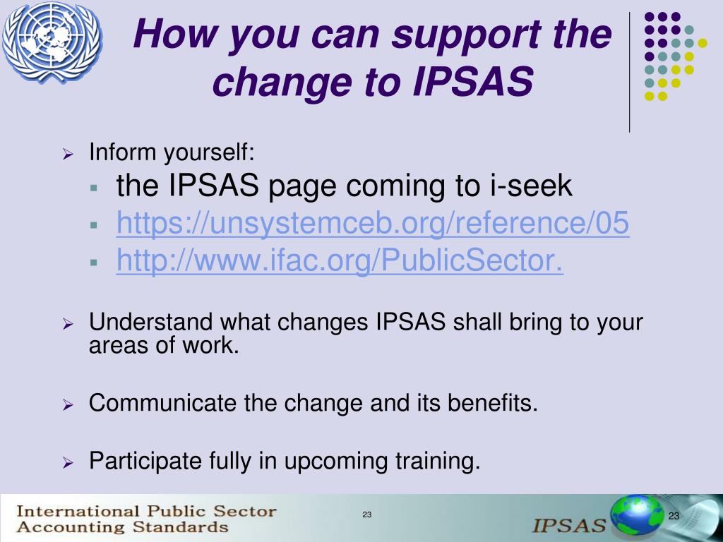 PPT - IPSAS Adoption at the United Nations Reform, Progress, Outlook ...