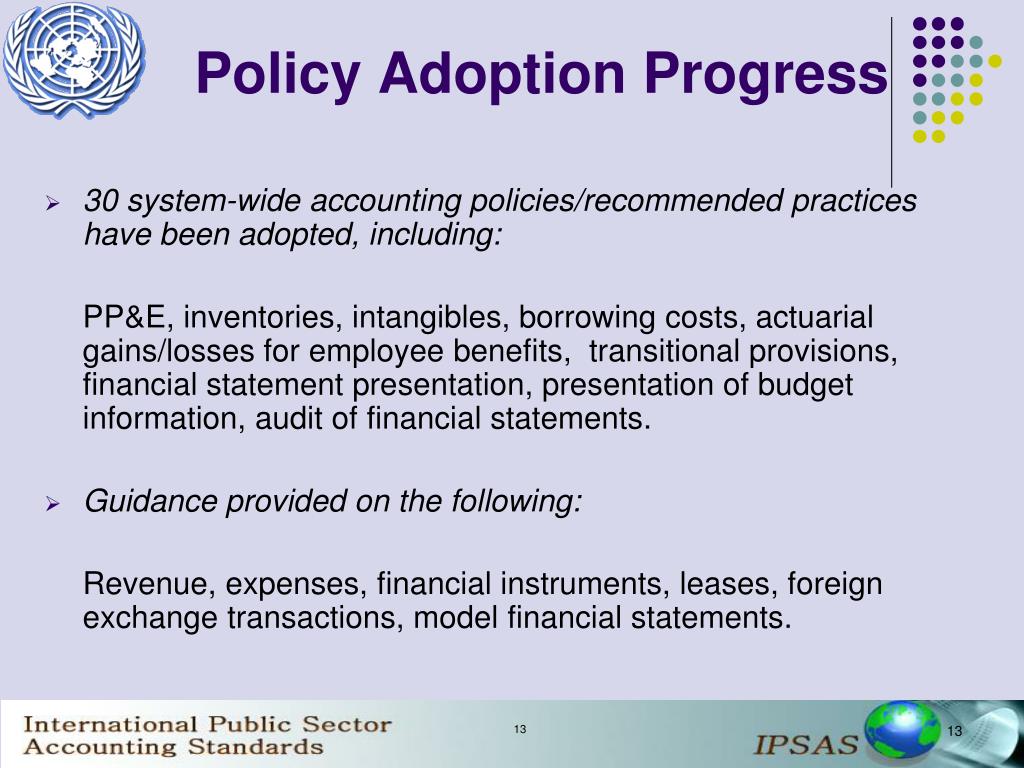 PPT - IPSAS Adoption at the United Nations Reform, Progress, Outlook ...