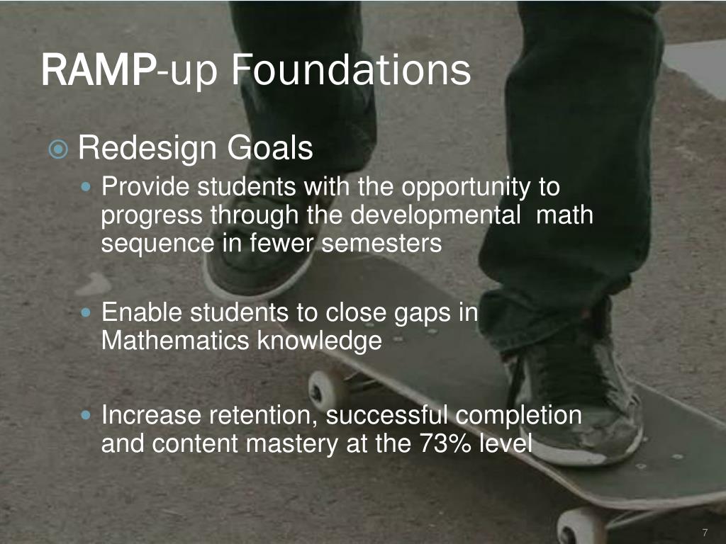 PPT - The RAMP-up Math Initiative: Redesigning the curriculum ...