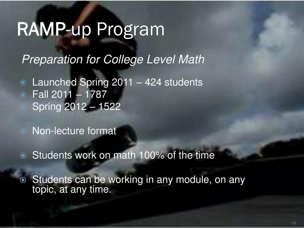 PPT - The RAMP-up Math Initiative: Redesigning the curriculum ...